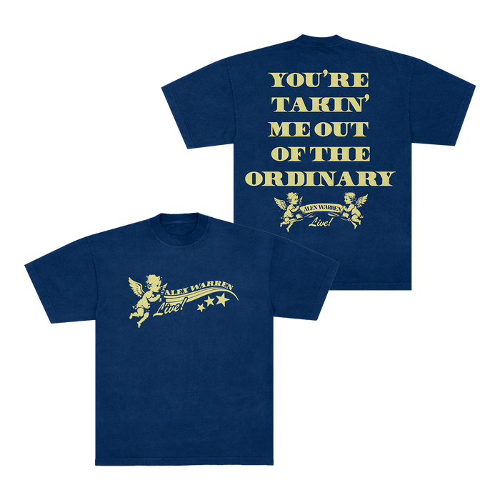 Alex Warren Live Angel Navy Tee